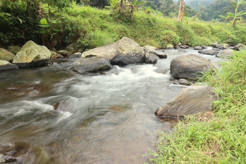 Heavy Water from River Flow Stock Photo - Image of watercourse, spring ...