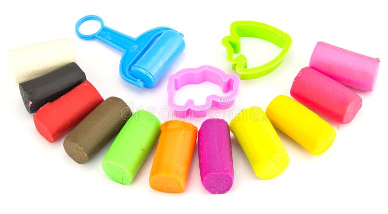 Nature Plasticine Play Dough Modeling Clay Stock Photo - Image of green ...