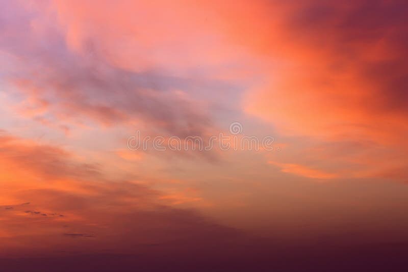 Bright Colors of the Evening Sky Stock Photo - Image of abstract ...
