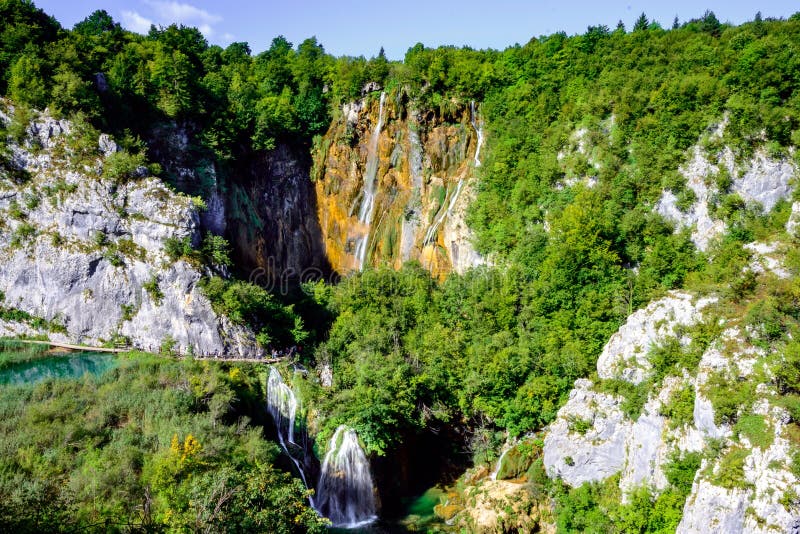 Nature of the Plitvice National Park, Croatia Stock Image - Image of ...