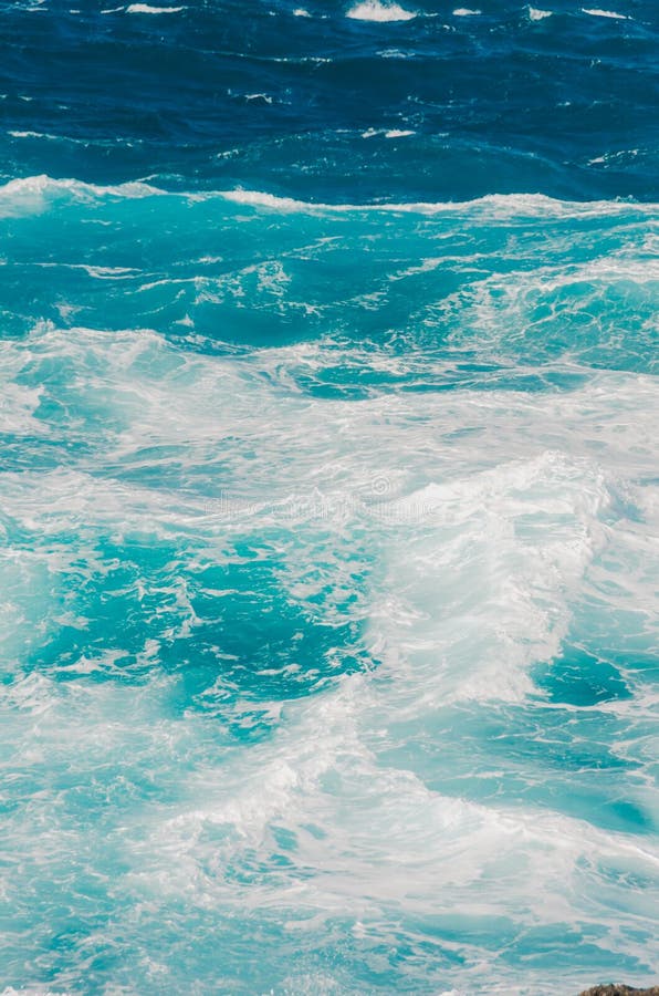 Nature poster. Blue ocean stock image. Image of wave - 175065039