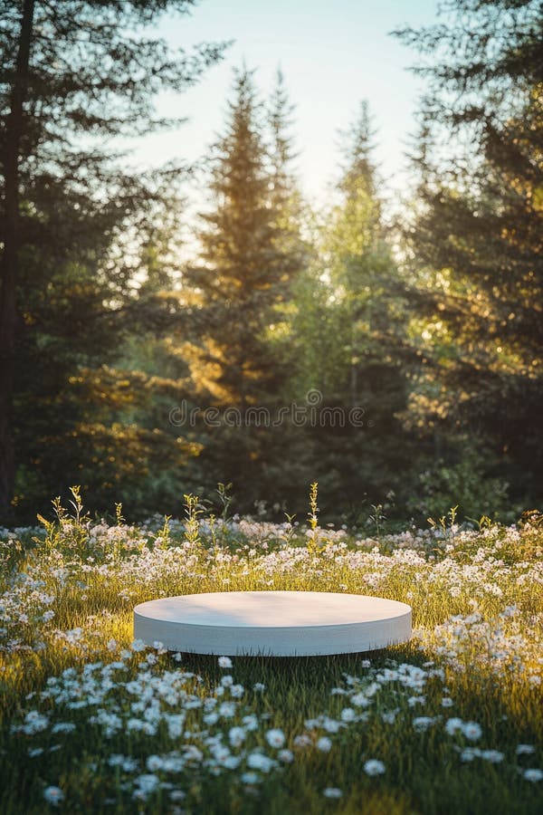 Nature Product Placement Backdrop, Centered in the Image is a Simple ...