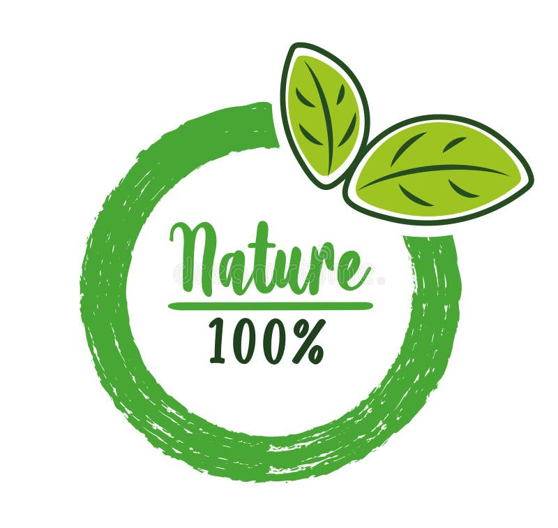 Nature product seal stock vector. Illustration of badge - 238749143