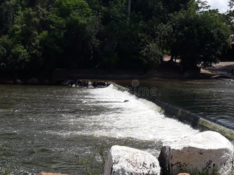 Dam with lots of water stock image. Image of water, nature - 140622139