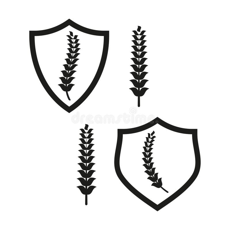 Nature Protection Icon. Tree Shield Icon. Vector Illustration. EPS 10 ...
