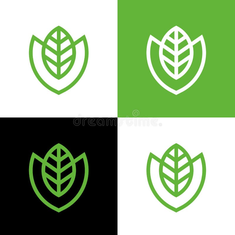 Nature Protection Logo Template, Eco Friendly Symbol, Leaf and Shield ...