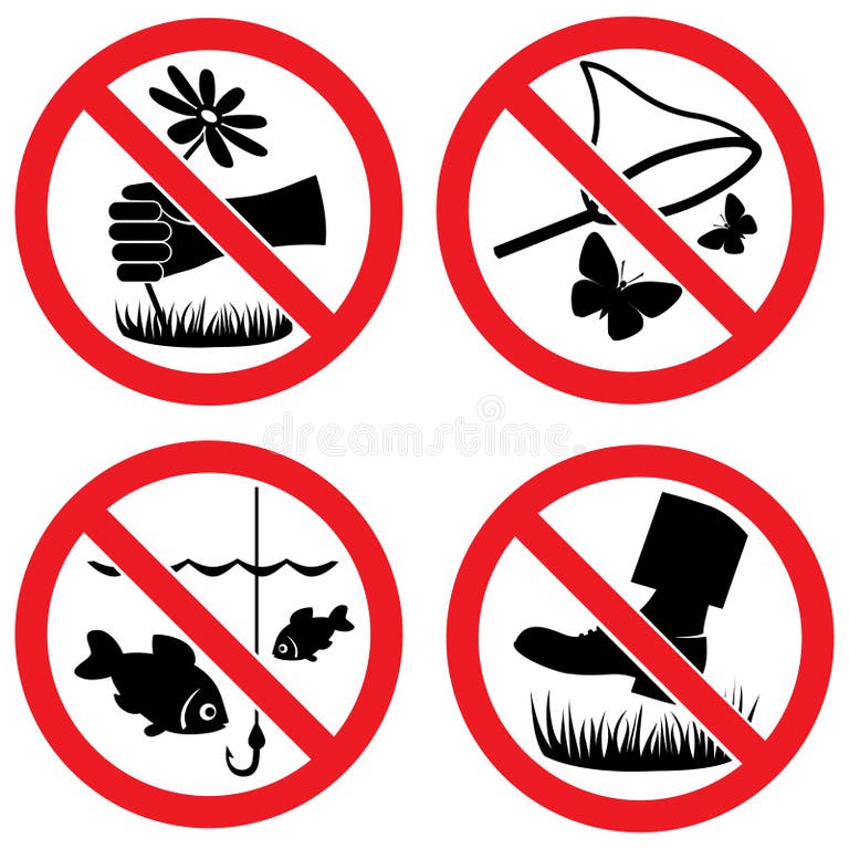 Do Not Pick Flowers Sign Stock Illustrations – 33 Do Not Pick Flowers ...