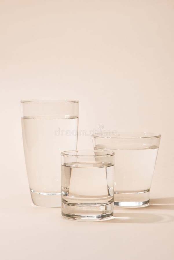 Nature, Purification, Freshness. Glass of Pure Water. Stock Image ...