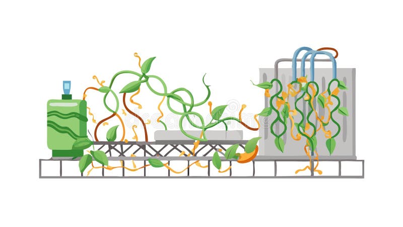 Nature Reclaiming Structure and Green Engineering Icon, Vector Design ...