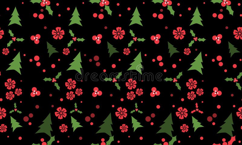 Nature Red Flower Motif, Texture Seamless Floral Pattern Background ...