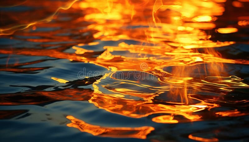 Nature Reflection on Water Creates an Abstract, Vibrant Wave Pattern ...