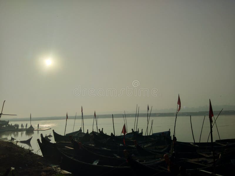 Nature River Chanod Narmada Kuber Stock Image - Image of river, nature ...