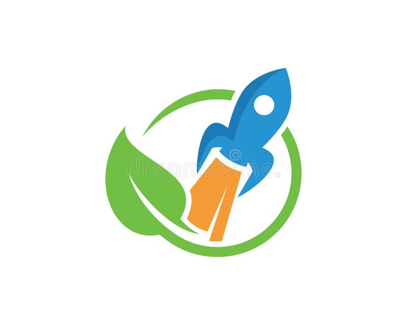 Nature Rocket Logo Template Design Vector, Emblem, Design Concept ...