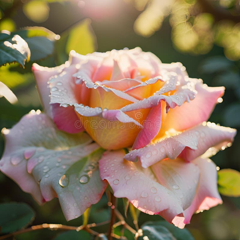 Nature Rose Flower Background Stock Illustration - Illustration of ...