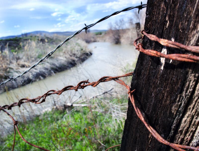 Nature with Rust stock photo. Image of wire, barbed, rusted - 42307970