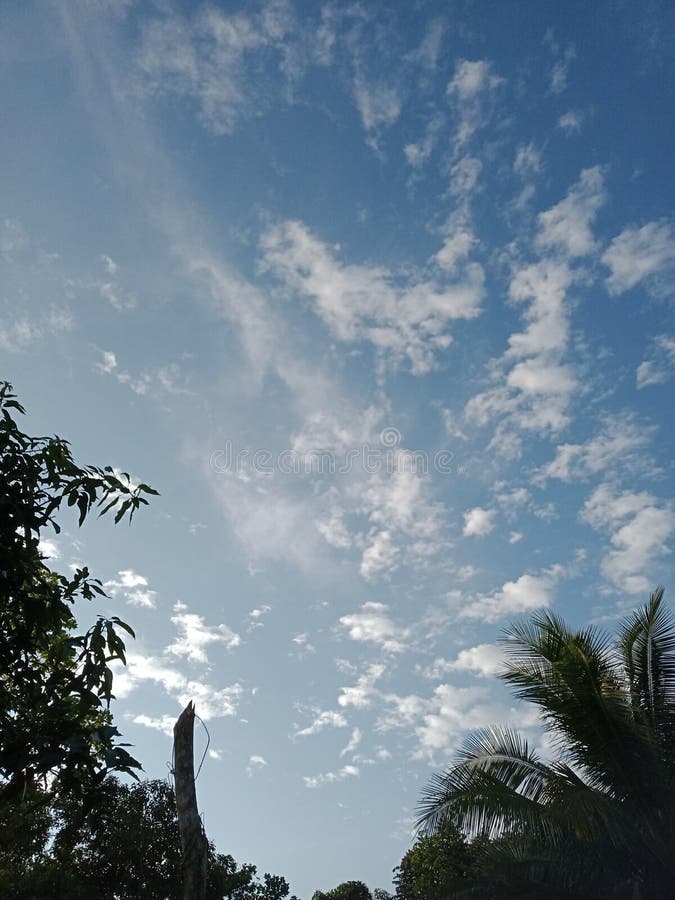 Nature& X27;s Canvas: a Stunning Display of Clouds and Sky. Stock Photo ...