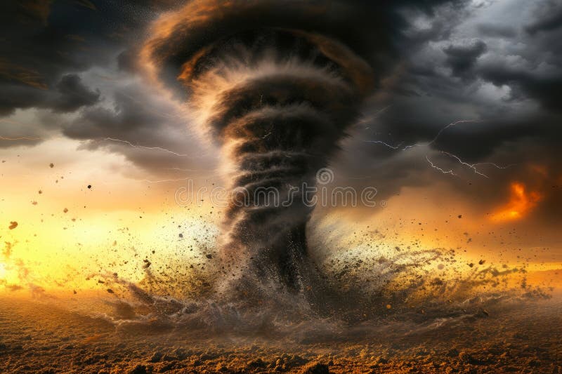 Nature S Fury Unleashed: Tornado Tear through Farmland. Stock ... Nature S Fury Unleashed: Tornado Tear through Farmland. Stock ...