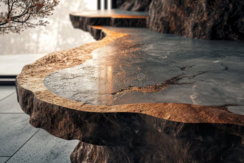 Nature S Harmony: Abstract Fusion of Elements Stock Image - Image of ...