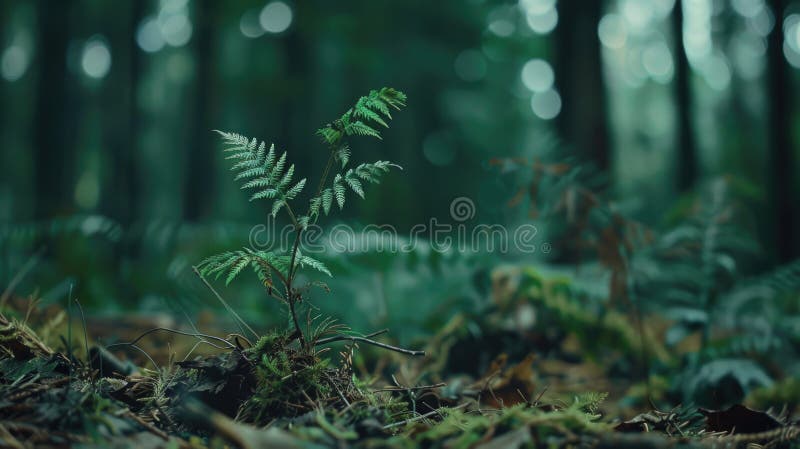Nature S New Beginning: a Forest Sprout Taking Root Stock Photo - Image ...