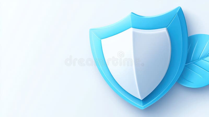 Nature S Shield, Blue Shield with Leaf Icon for Environmental ...