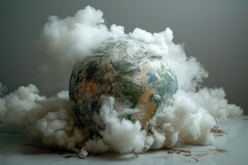 Nature S SOS: Bandages Unveiling the Urgency of Climate Action. Stock ...