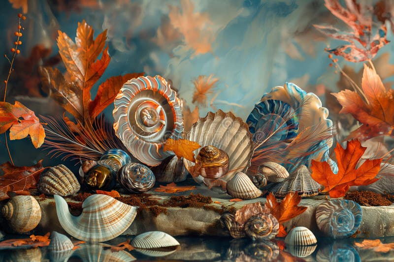 Nature S Tapestry Collage Features a Harmonious Blend of Natural ...