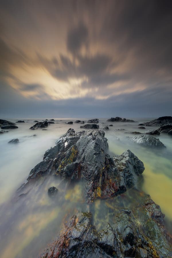 Nature Scene with Reflection Stock Photo - Image of panorama, cloud ...