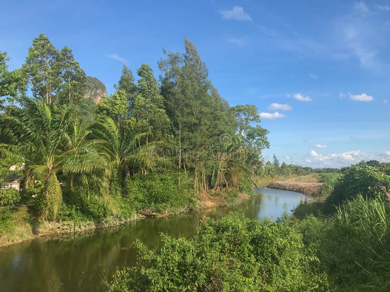 Nature Scene River and Mountain Stock Image - Image of morning, river ...