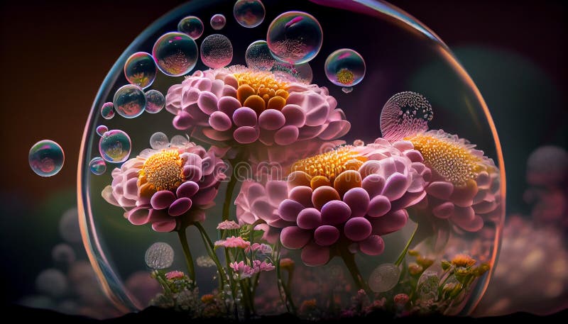 Nature and Science Collide in Bacterial Biology Illustration Generated ...