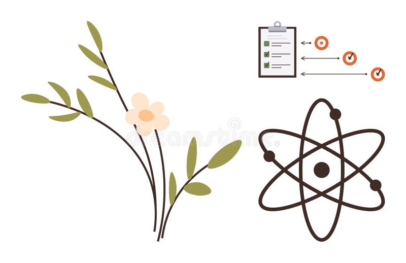 Atom Flower Plant Stock Illustrations – 1,202 Atom Flower Plant Stock ...