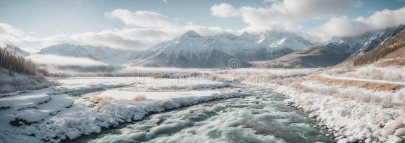 Nature, Sea, Mountains, Beautiful, Good Weather Stock Illustration ...