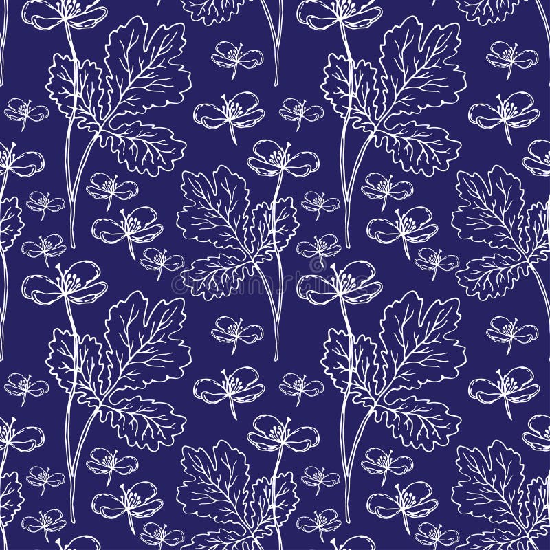 Nature Seamless Pattern. Vector Textile or Wrapping Paper Design ...