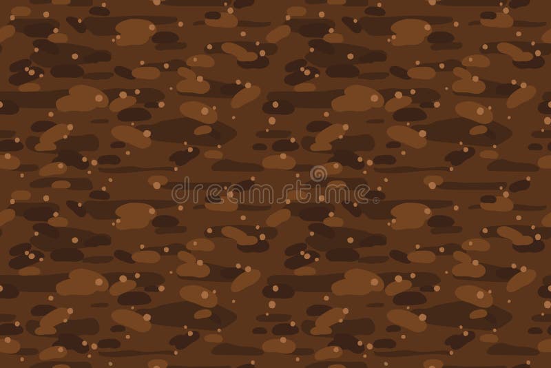 Nature Seamless Soil, Ground, Dirt Pattern Stock Vector - Illustration ...