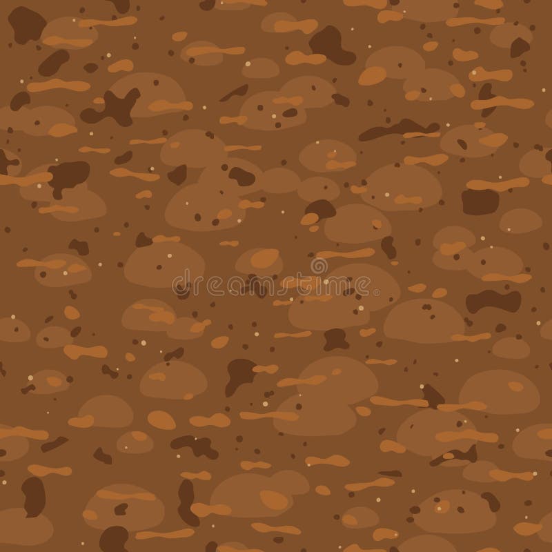 Nature Seamless Soil, Ground, Dirt Pattern Stock Vector - Illustration ...