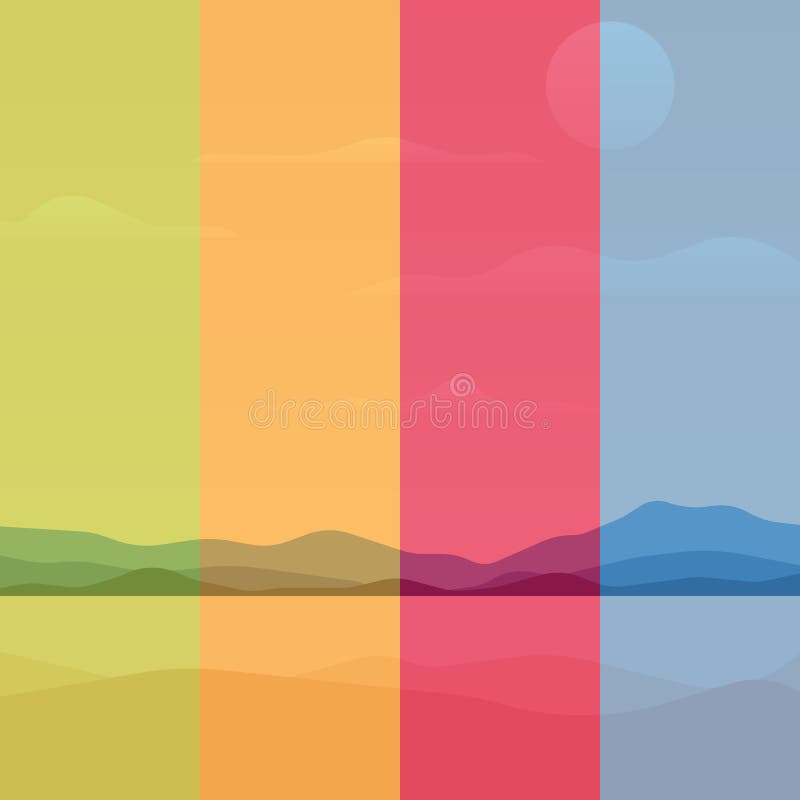 Nature seasons background stock illustration. Illustration of gradient ...