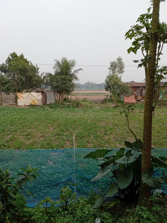 Nature Seen Beautiful Area Village Stock Image - Image of vill, village ...