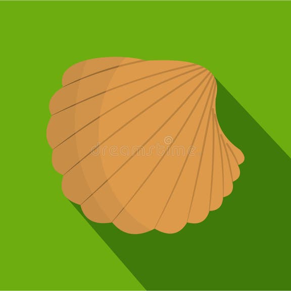 Nature Shell Icon, Flat Style Stock Vector - Illustration of wild ...