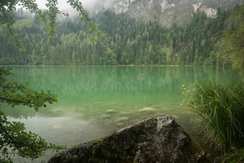 Nature Shot at the Gleinkersee in Austria Stock Image - Image of clouds ...