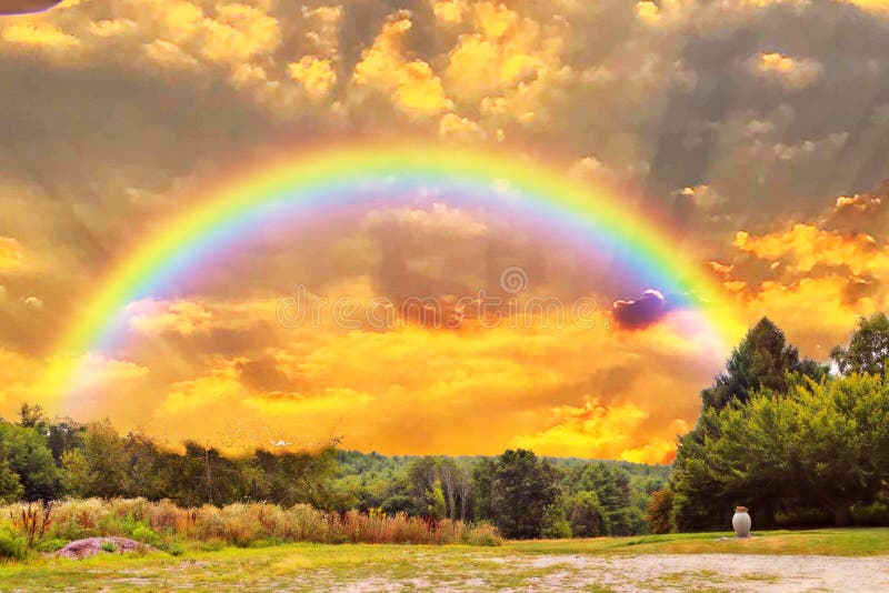 Rainbow stock photo. Image of deep, colors, rainbow - 215953820