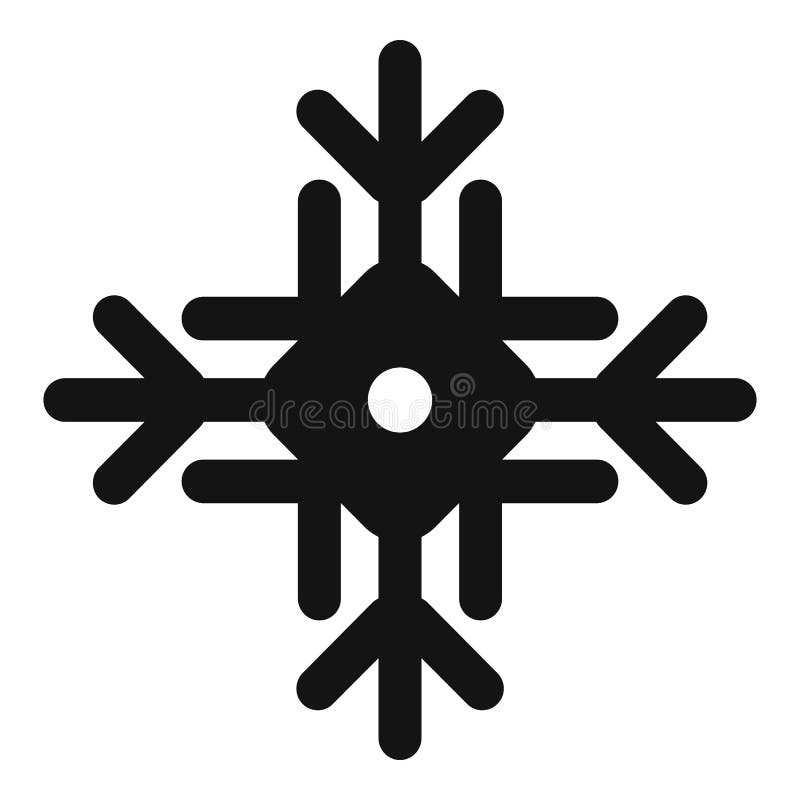 Nature Snowflake Icon, Simple Style Stock Vector - Illustration of ...