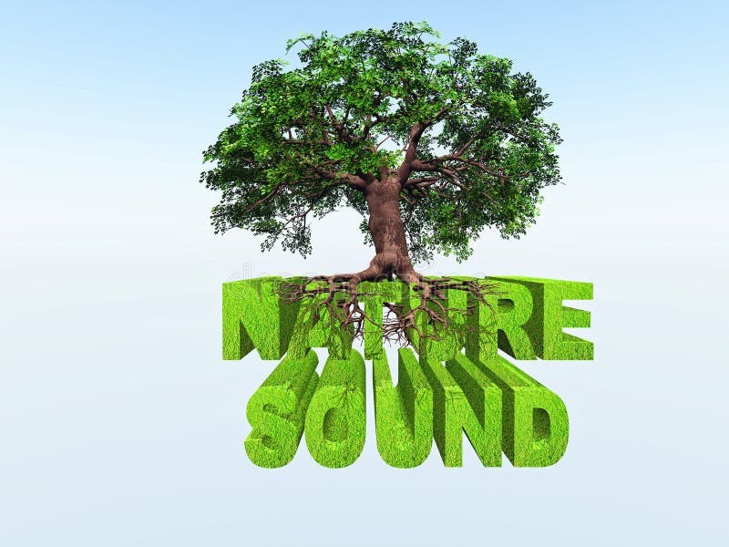 Sound of Nature Tree Circle Vinyl Music Concept Stock Vector ...