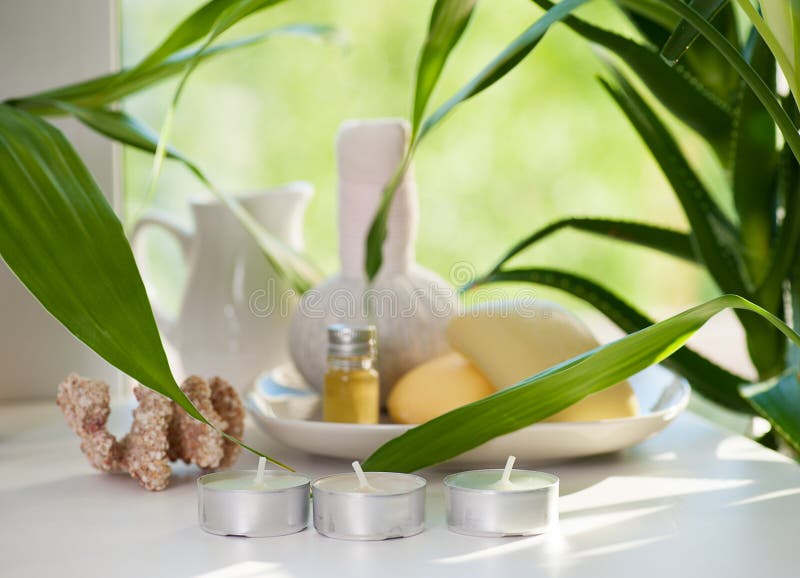 Nature spa stock image. Image of green, herbal, natural - 85284739