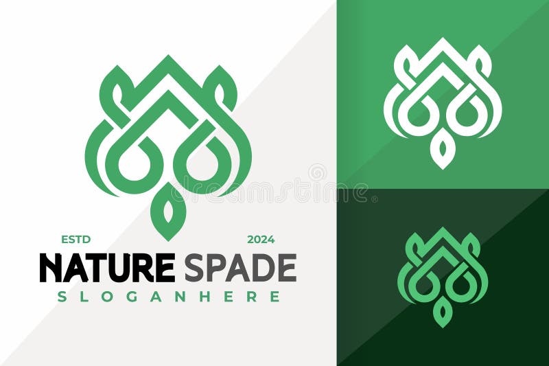 Nature Spade Leaf Logo Icon Vector Design. Creative Simple Logos ...