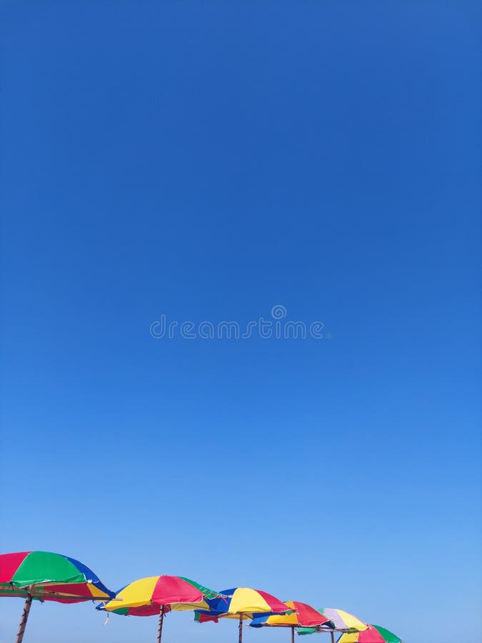 Nature Spring Colorful Beach Umbrella Stock Photo - Image of nature ...