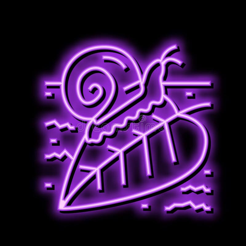 Nature Spring Neon Glow Icon Illustration Stock Vector - Illustration ...