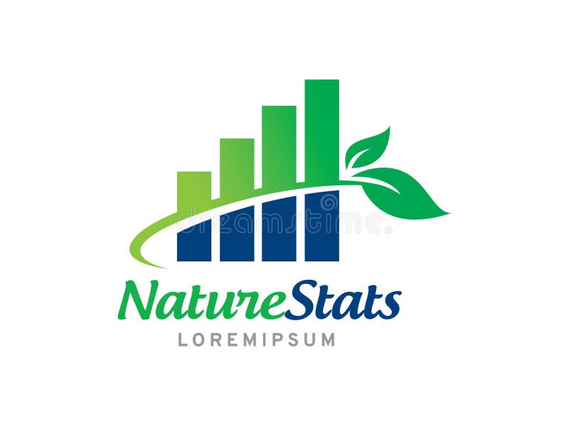 Nature Stats Logo Symbol or Icon Template Stock Vector - Illustration ...