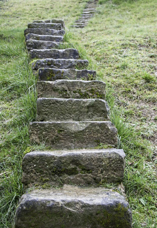 Nature stone stairs stock image. Image of ancient, park - 80276779