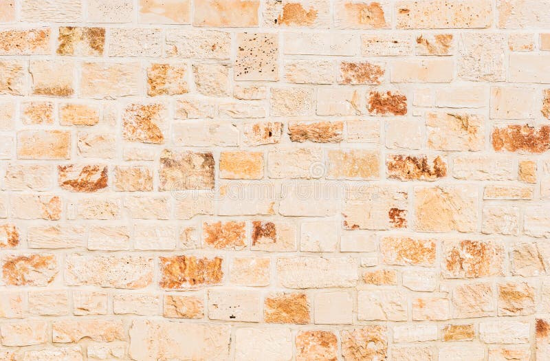 Block Shaped Stone Wall Made of Rocks with Different Geometric Shapes ...