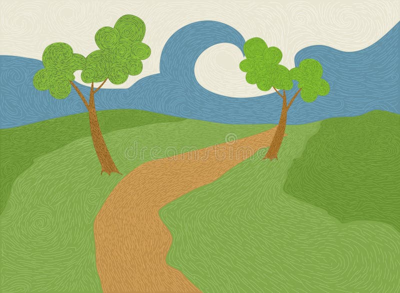 Nature stripes stock illustration. Illustration of grass - 44481851