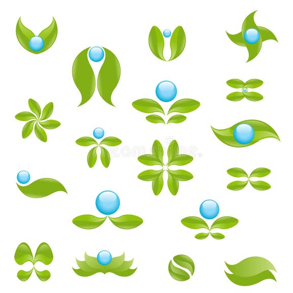 Nature symbols stock vector. Illustration of alternative - 6773267